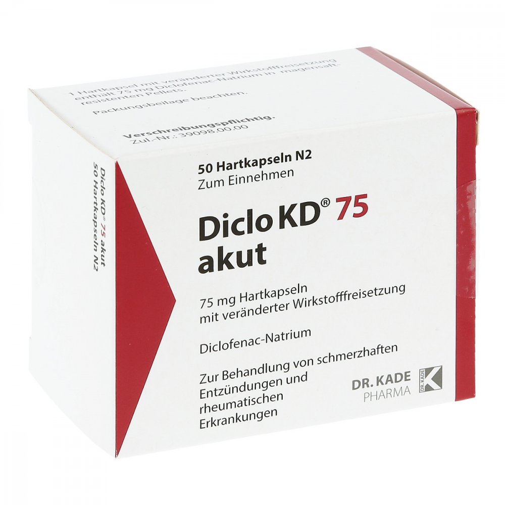 Diclo Kd 75 akut hartkapsel mit msr.überz.pellets 50 stk