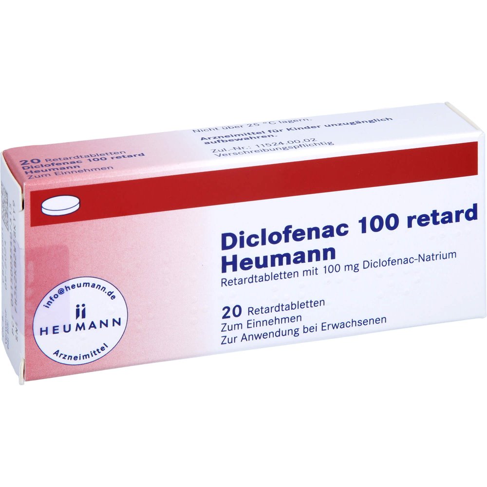 Diclofenac 100 retard Heumann Tabletten 20 stk
