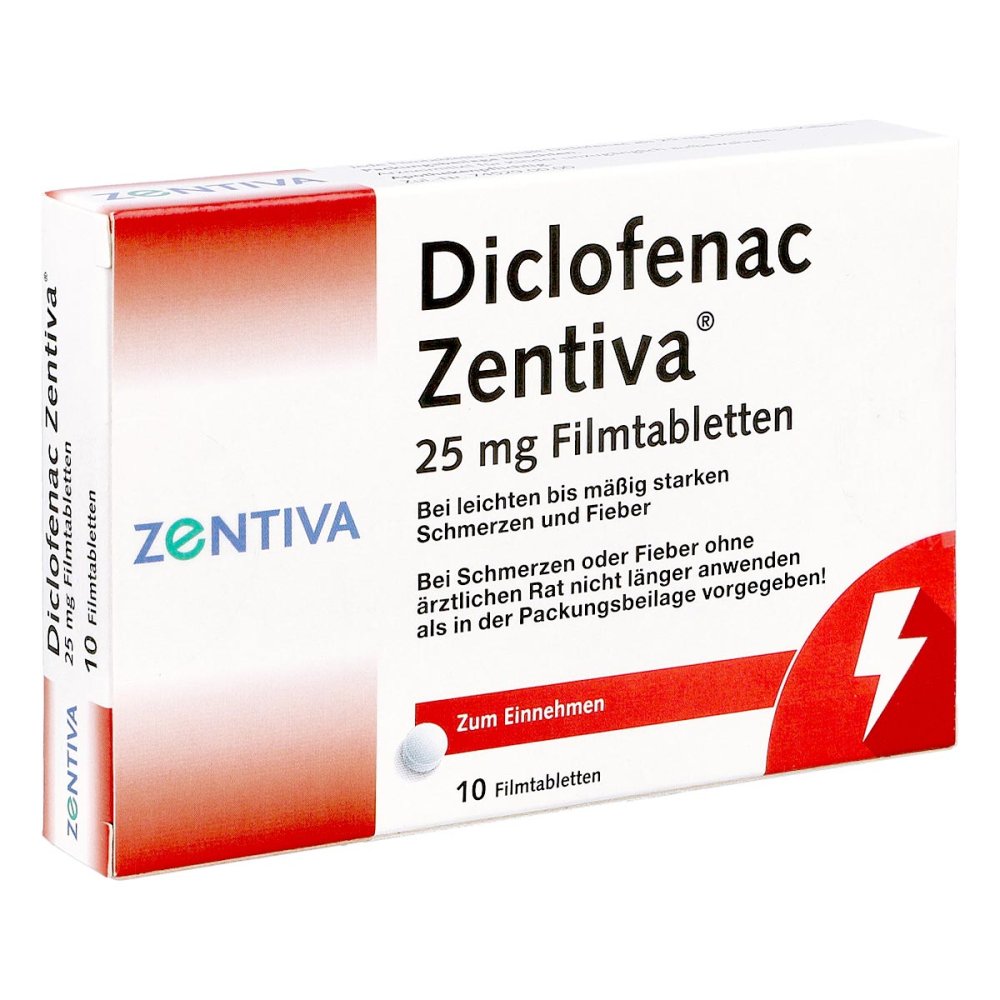 Diclofenac Zentiva 25 mg in unserer Versandapotheke bestellen