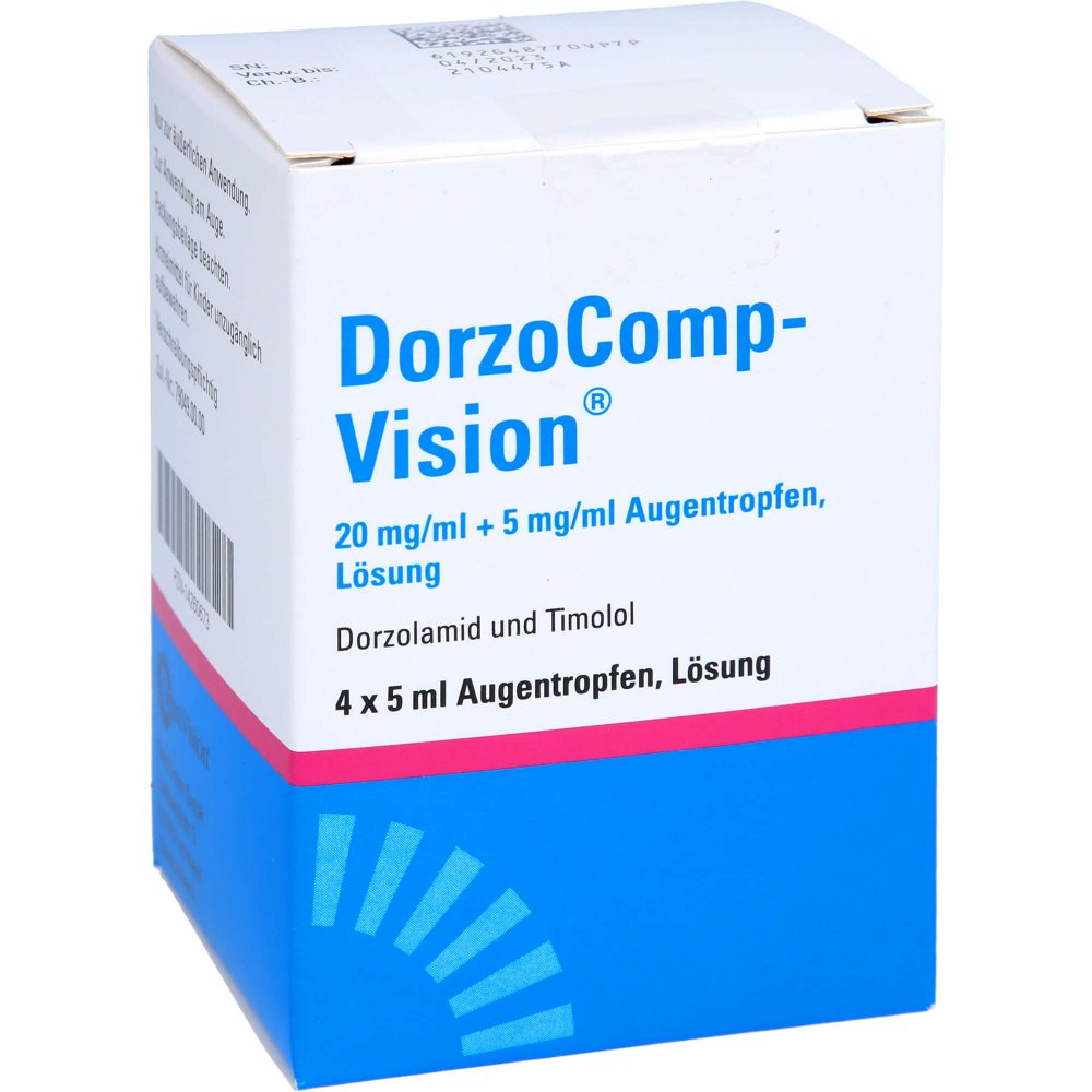 Dorzocomp-vision 20 mg/ml + 5 mg/ml Augentropfen 4X5 ml