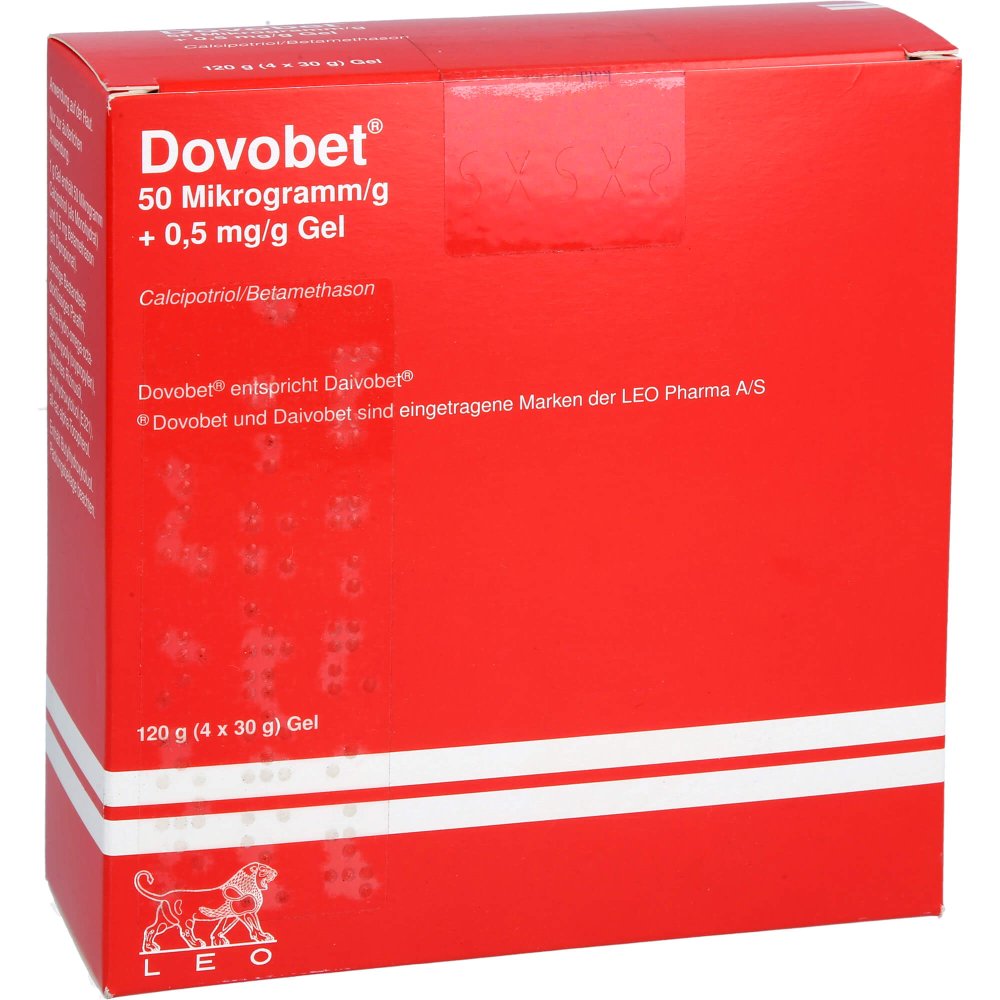 Dovobet 50 Mikrogramm/g + 0,5 mg/g Gel 2X60 g online kaufen