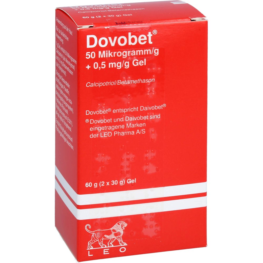 Dovobet 50 Mikrogramm/g + 0,5 mg/g Gel 60 g online kaufen