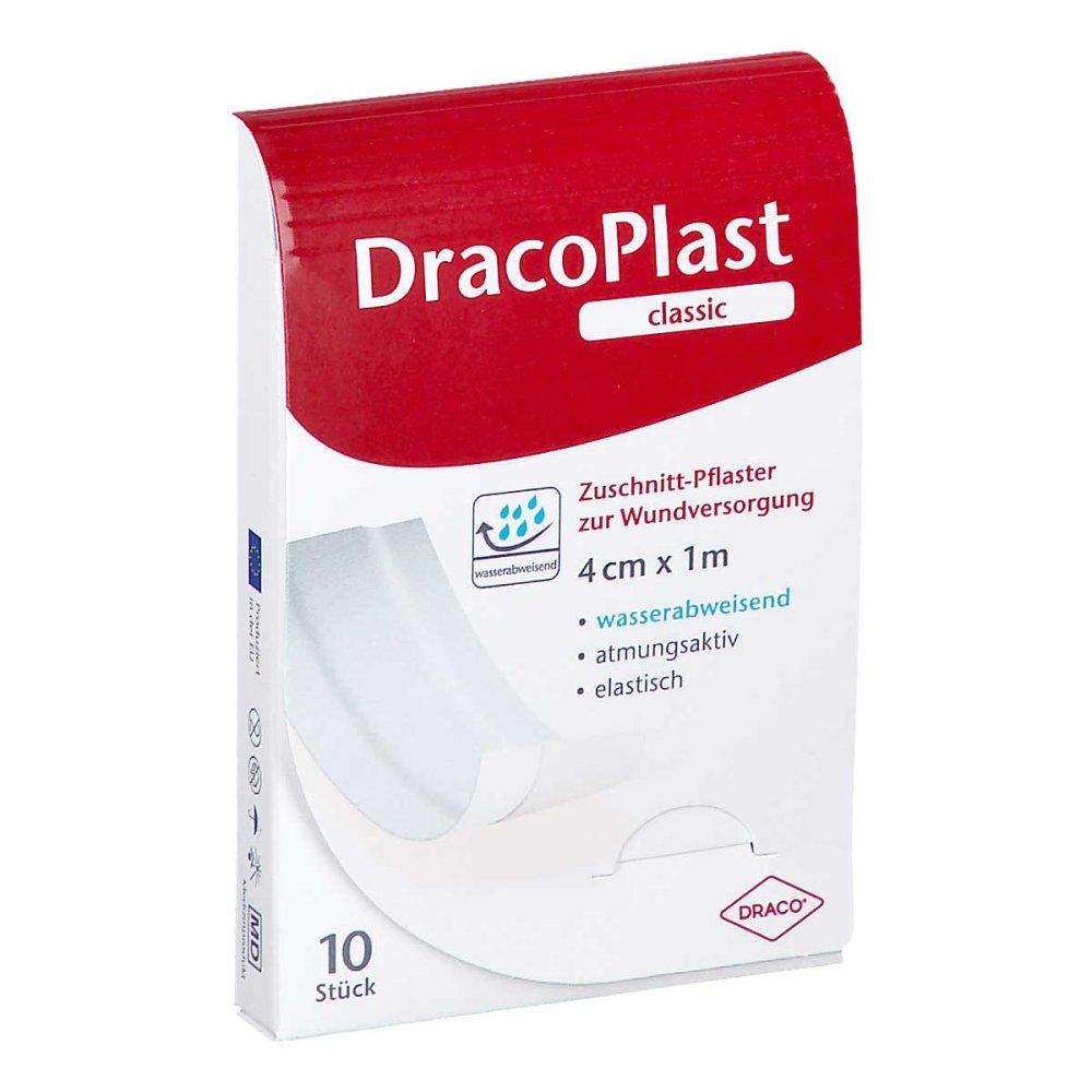 Dracoplast Classic Pflaster 4 Cmx1 M Weiß 1 stk