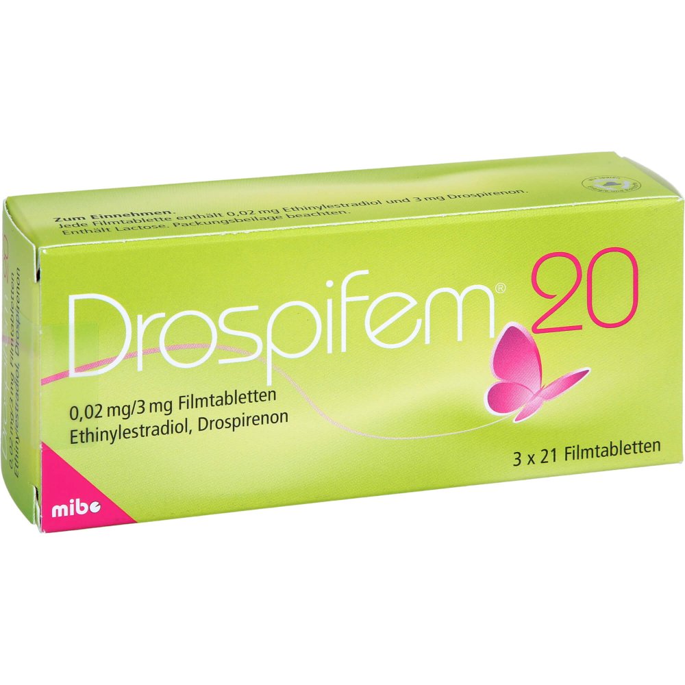 Drospifem 20 0,02mg/3mg 3X21 stk online kaufen