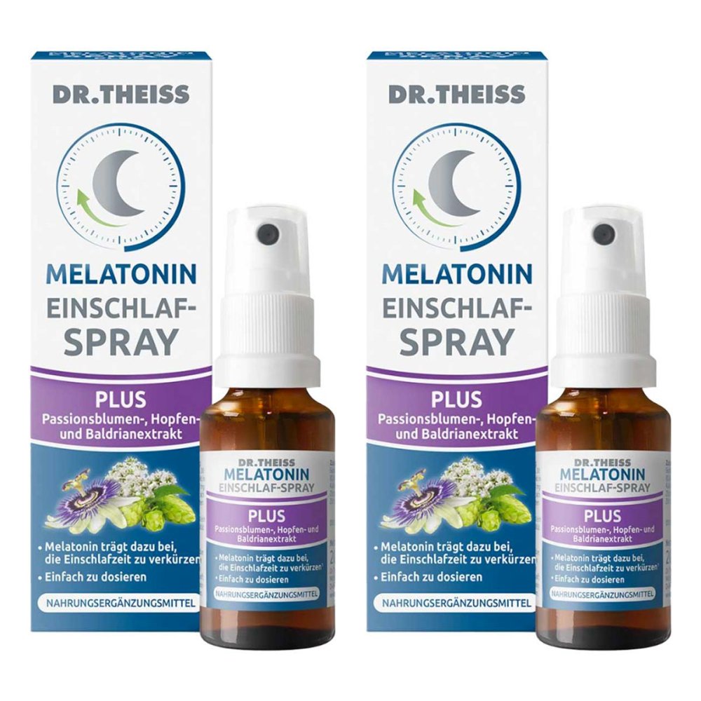 Dr.Theiss Melatonin Einschlaf-Spray Plus 2x20 ml