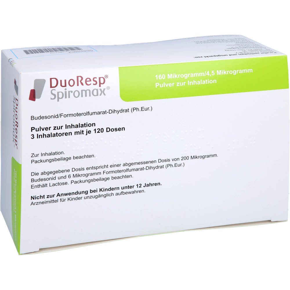 Duoresp Spiromax 160[my]g/4,5[my]g/dosis 3x120ed I 3 stk