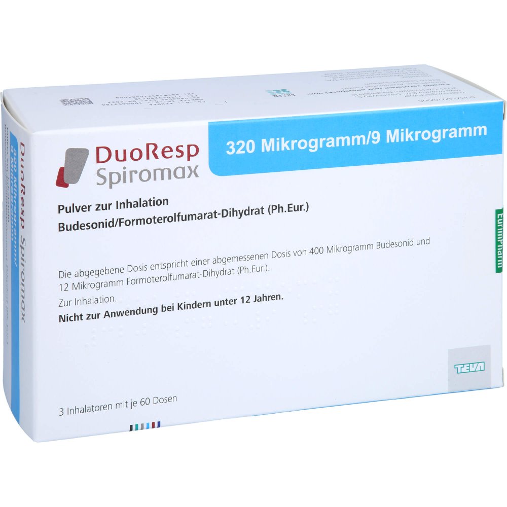 DuoResp Spiromax 320 Mikrogramm/9 Mikrogramm/Dosis 3 stk