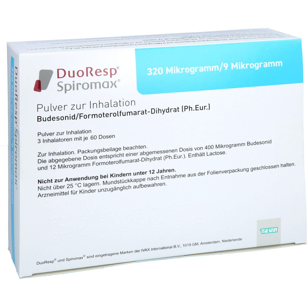 DuoResp Spiromax 320 Mikrogramm/9 Mikrogramm/Dosis 3 stk
