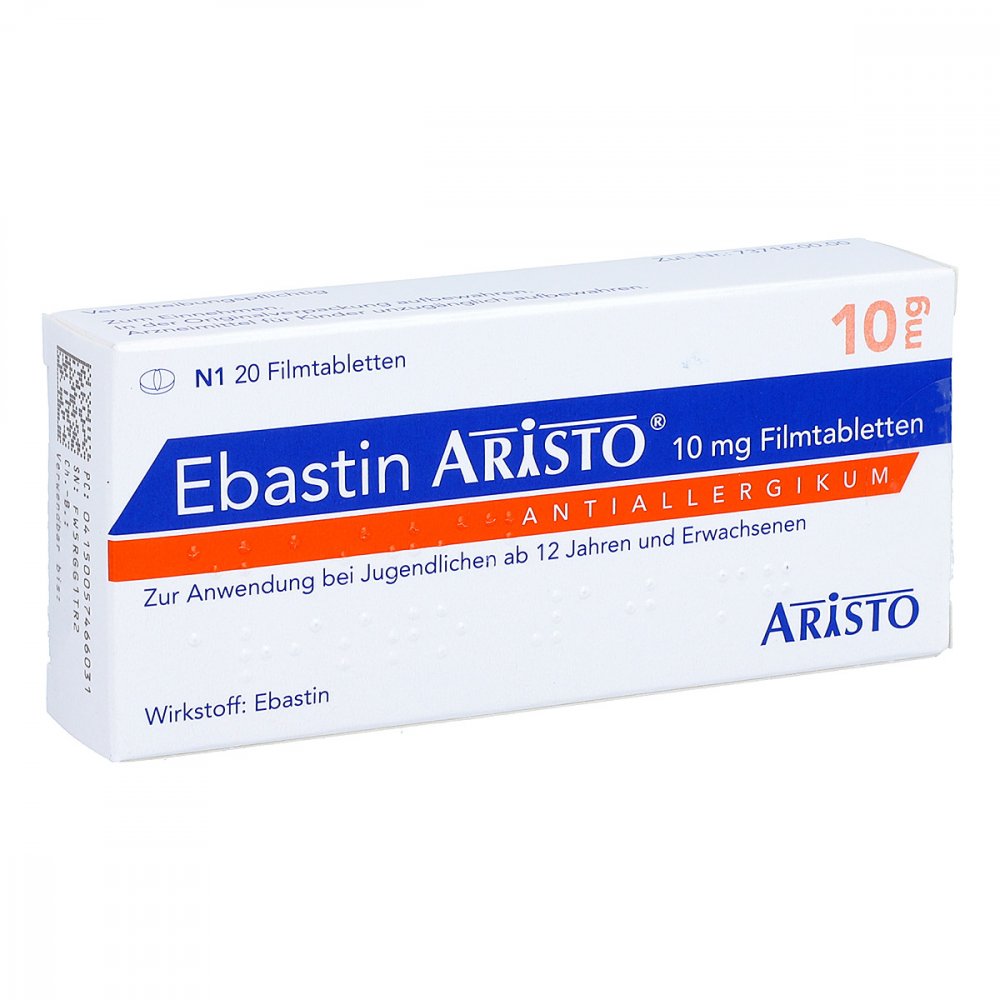 Ebastin Aristo 10mg 20 stk günstig bei apo.com