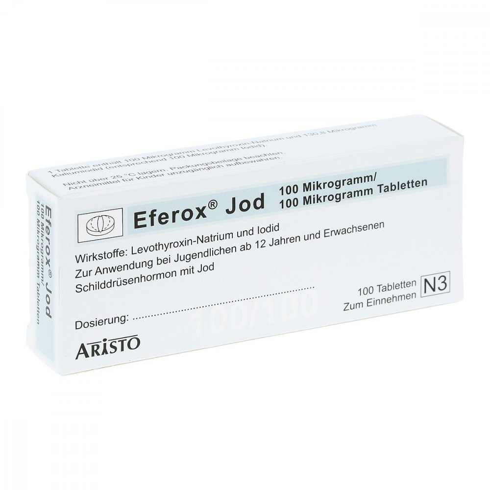 Eferox Jod 100 [my]g/100 [my]g Tabletten 100 stk