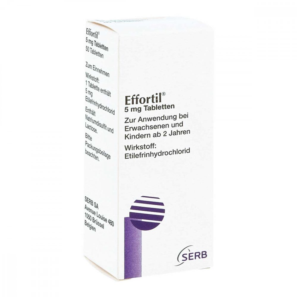 Effortil Tabletten bei niedrigem Blutdruck & Kreislaufstörungen 50 stk