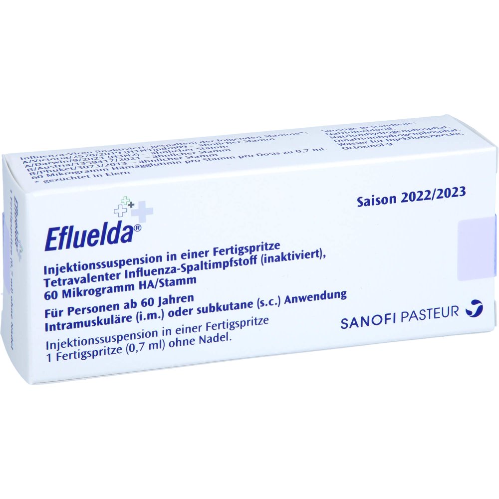 Efluelda 2022/2023 iniecto -susp.i.e.fertigspr.o.kan 1 stk