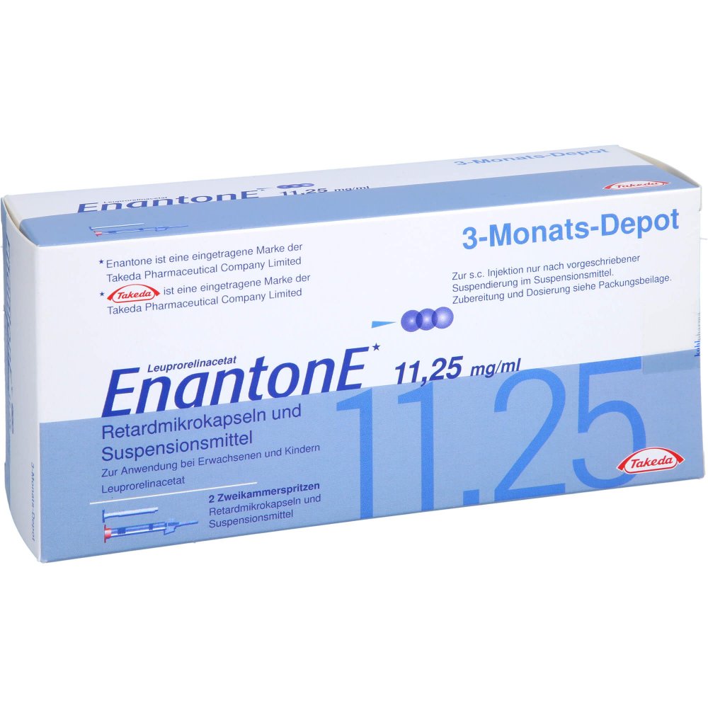Enantone 11,25 mg 3 Monats-depot Zweikammerspritze 2 stk