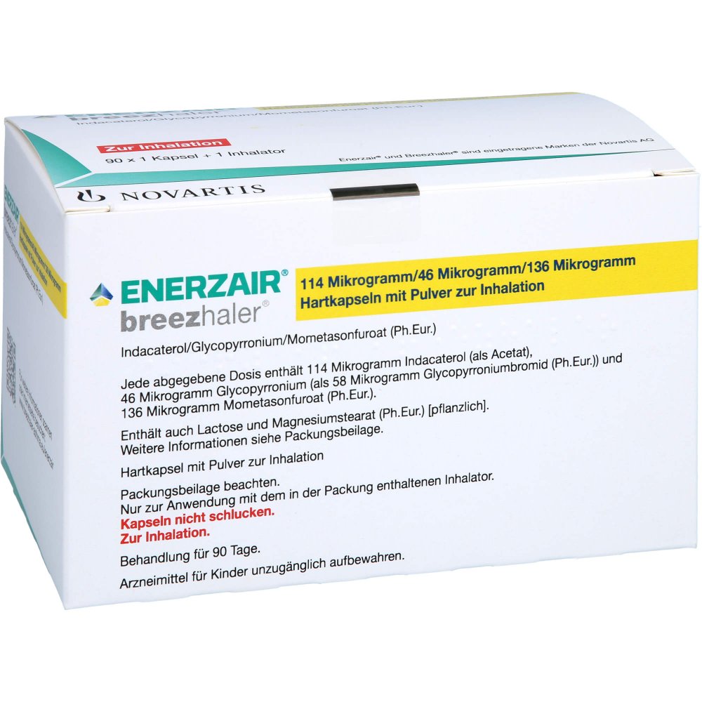 Enerzair Breezhaler 114μg/46μg/136μg Hkp.p.z.inh. 90 stk