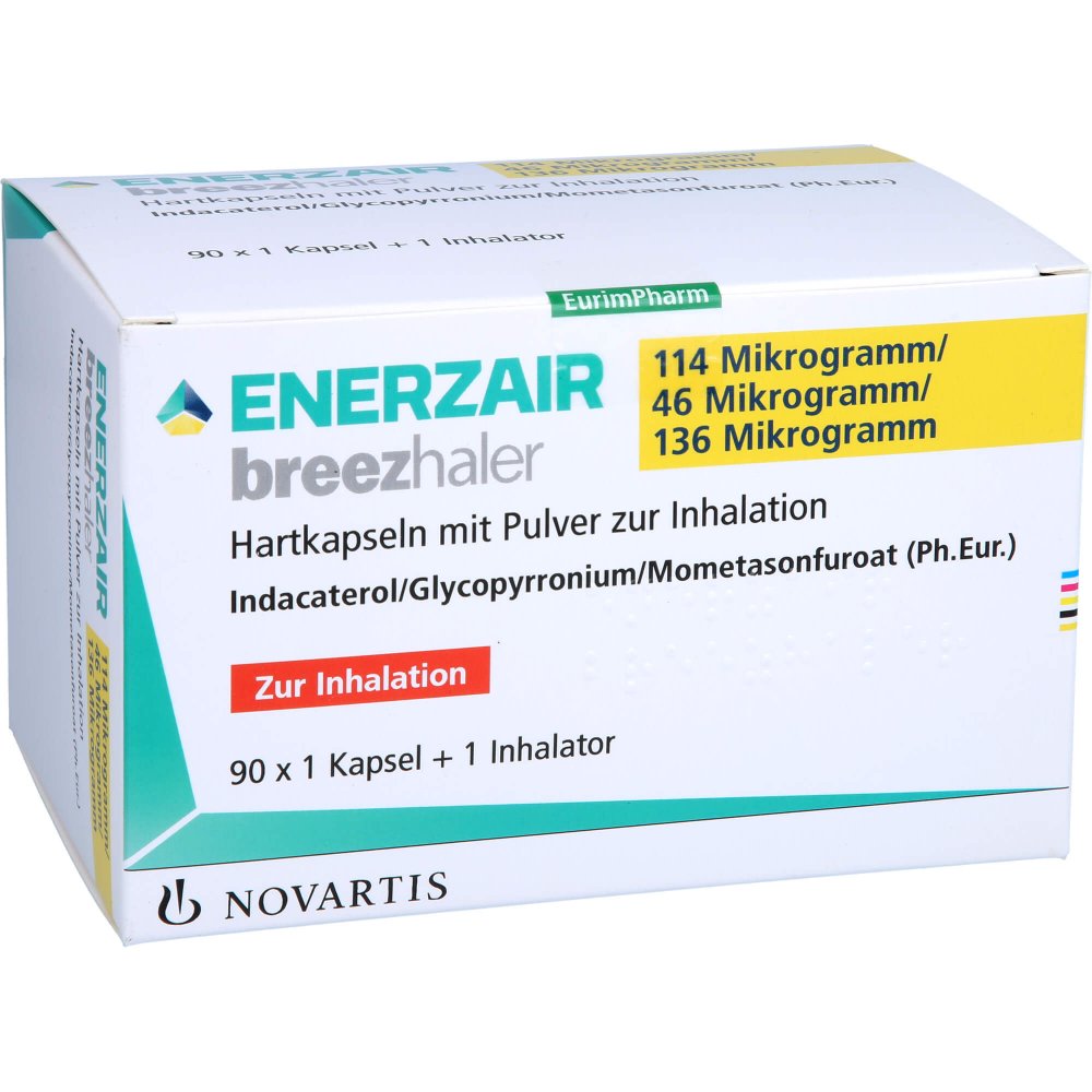 Enerzair Breezhaler 114μg/46μg/136μg Hkp.p.z.inh. 90 stk