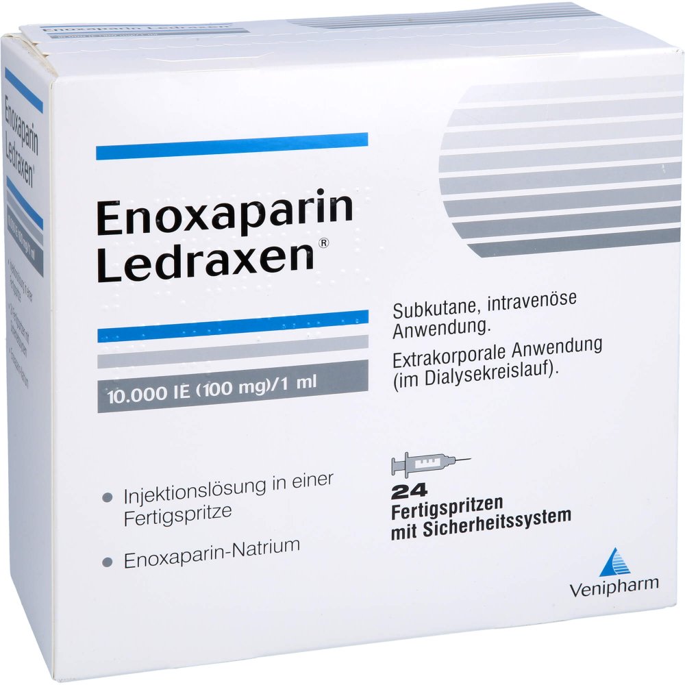 Enoxaparin Ledraxen 10.000 I.e. 100mg/1ml F.sp. 24 stk