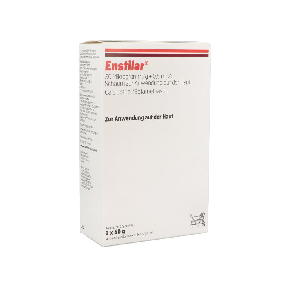 Enstilar 50 [my]g/g+0,5 mg/g Schaum zur, zum Anw.auf d.Ha 2X60 g