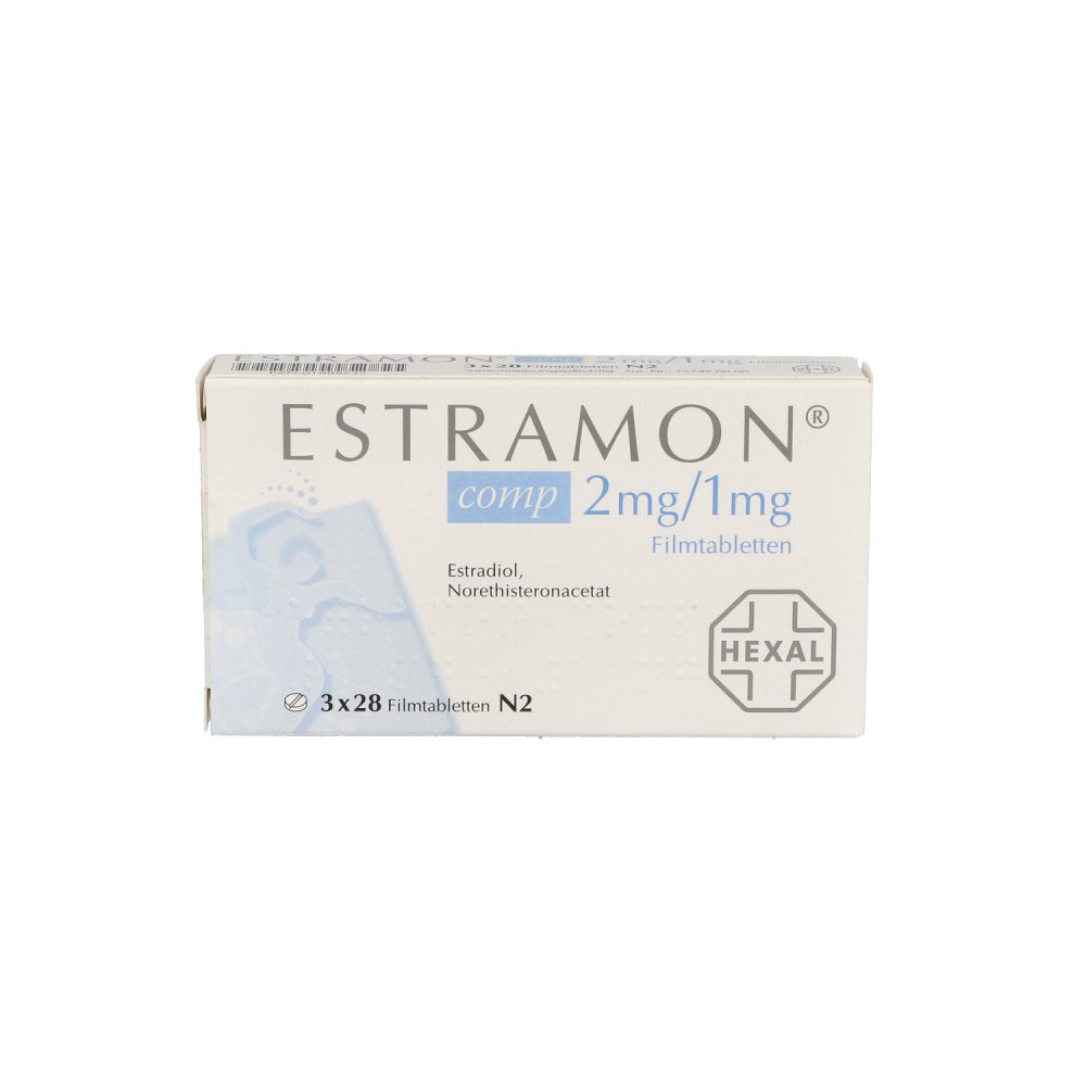Estramon compositus 2 mg/1 mg Filmtabletten 3X28 stk