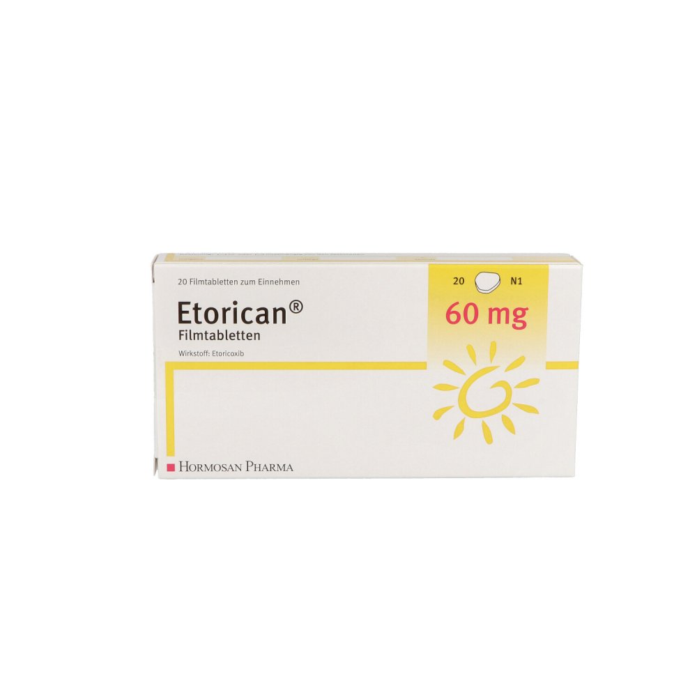 Etorican 60 mg Filmtabletten 20 stk günstig bei apo.com