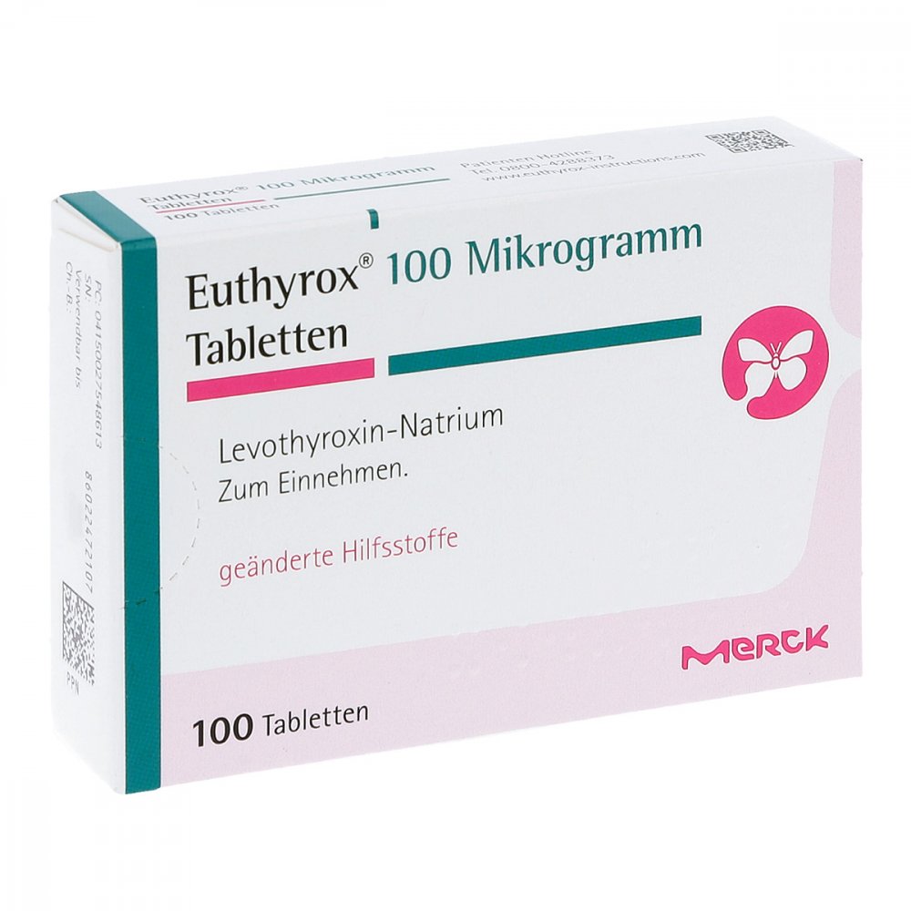 Euthyrox 100 Mikrogramm Tabletten 100 stk online kaufen