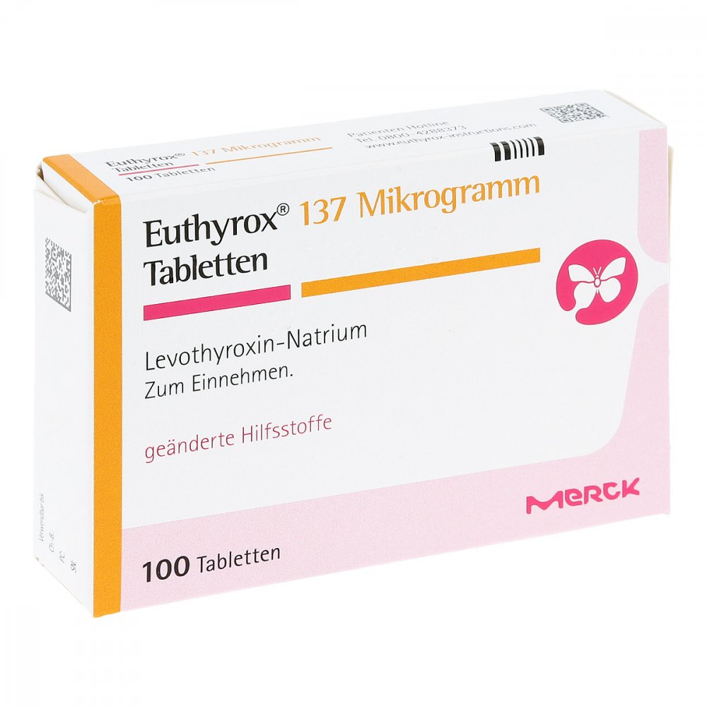 Euthyrox 137 Mikrogramm Tabletten 100 stk online kaufen