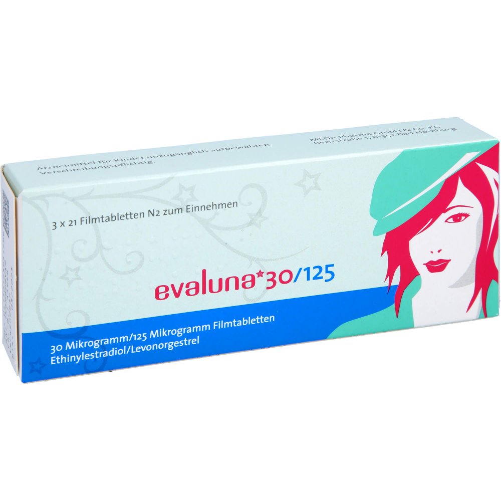 Evaluna 30/125 30 Mikrogramm/125 Mikrogramm Fta 63 stk