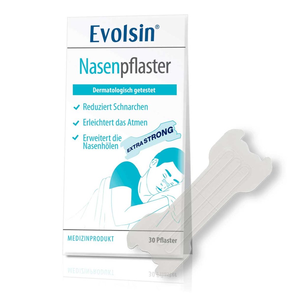 Evolsin Nasenpflaster transparent-extra stark 30 stk