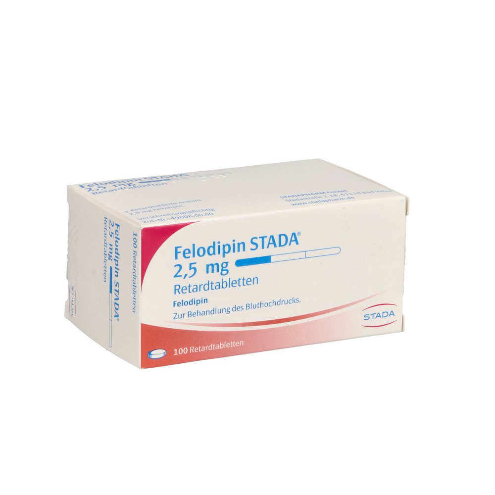 Felodipin Stada 2,5 mg Retardtabletten 100 stk