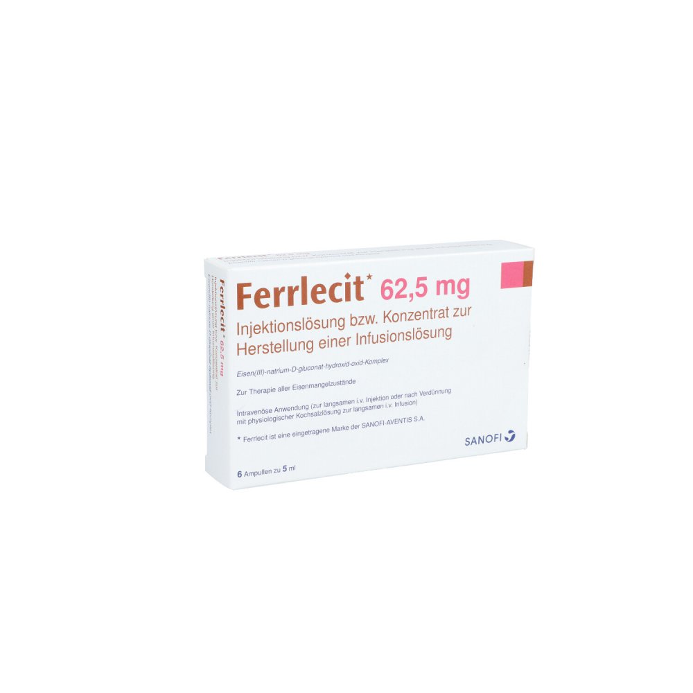 Ferrlecit 62,5 mg Ampullen 6X5 ml online kaufen