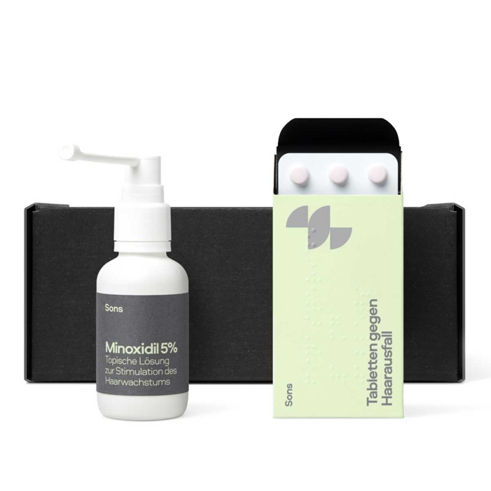 Finasterid 1 Mg + Minoxidil 50 Mg/ml Caref.2er Set 1 Pck