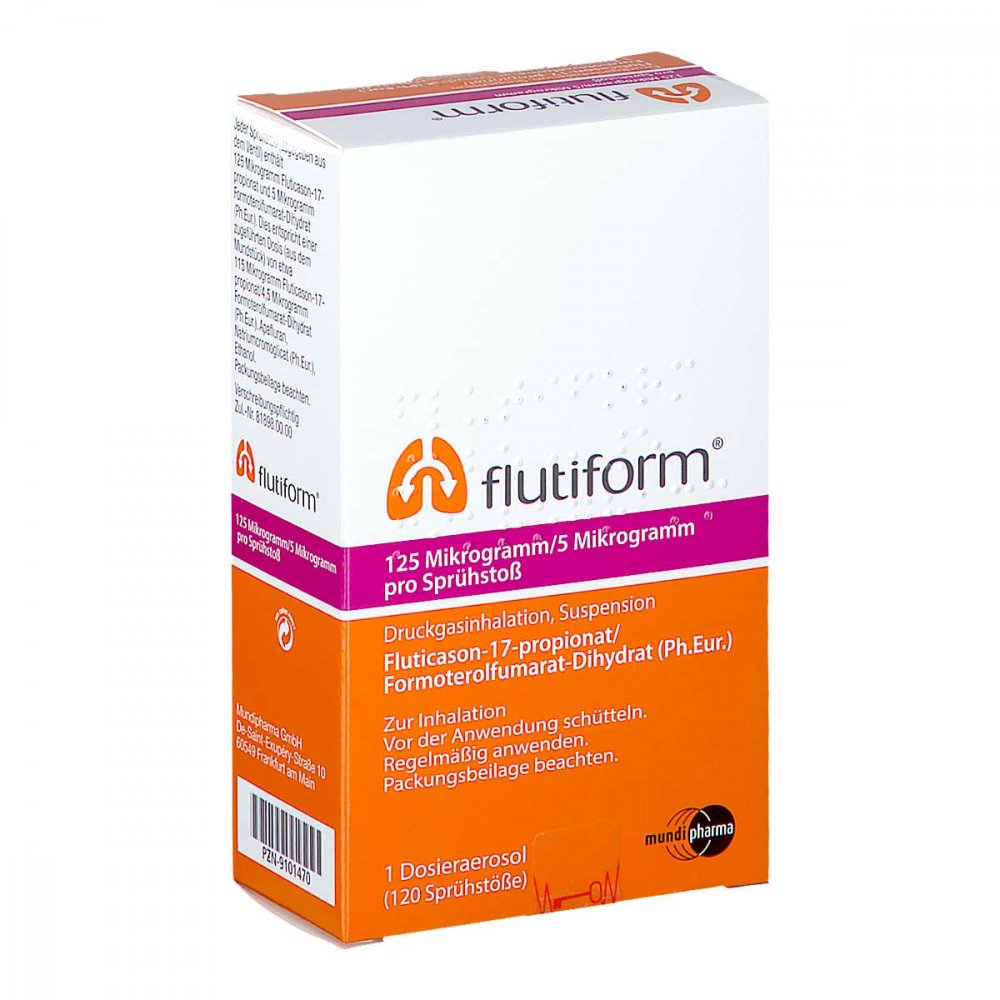 Flutiform 125 [my]g/5 [my]g 120 Hub Dosieraerosol 1 stk