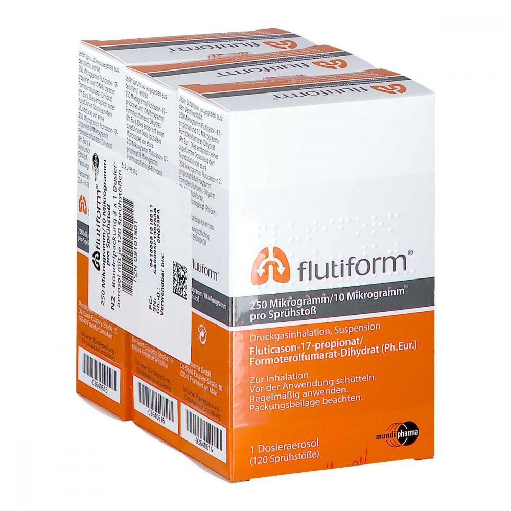 Flutiform 250 [my]g/10 [my]g 3x120 Hub Dosieraeros 3 stk