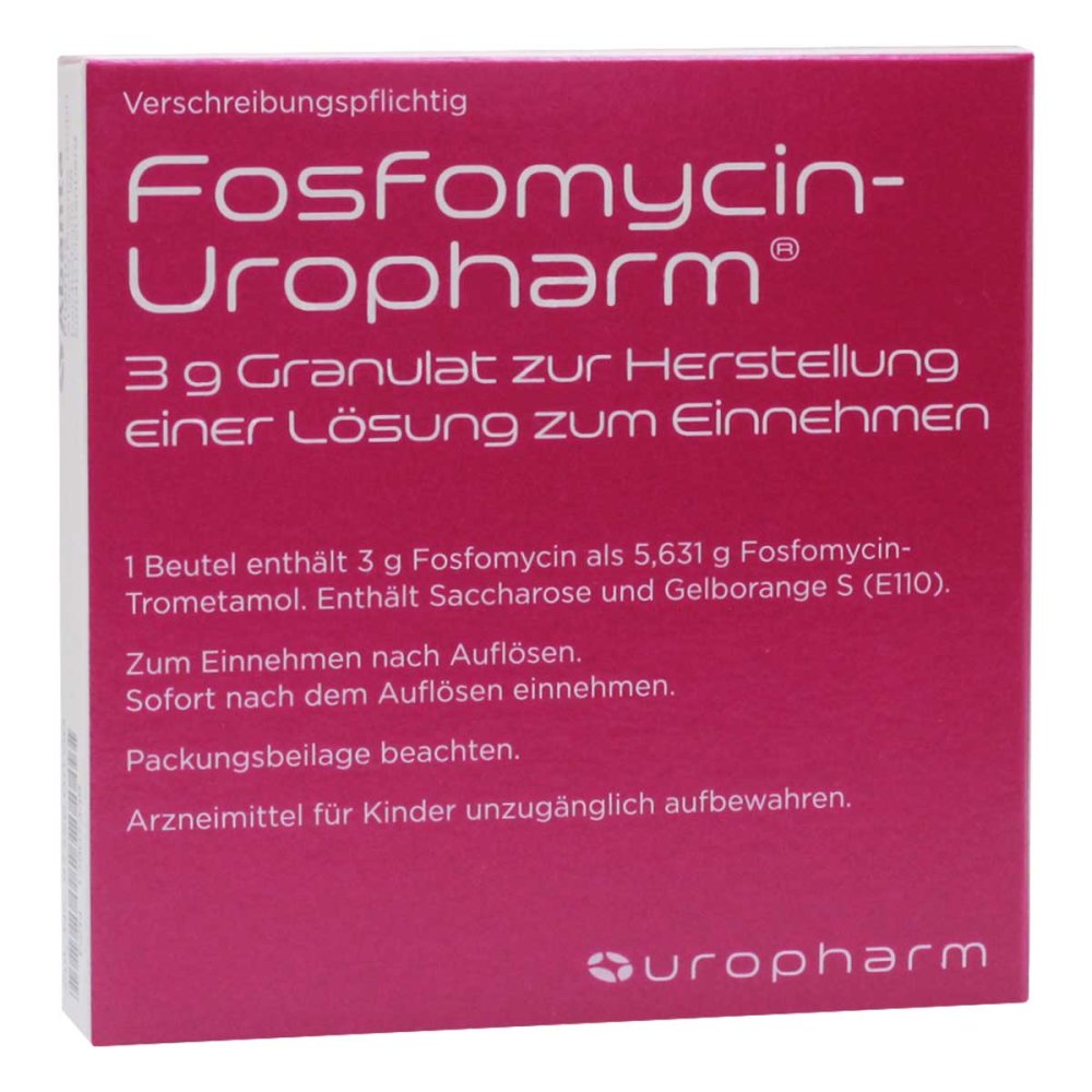 Fosfomycin-uropharm 3 g Granulat zur, zum herst.e.lsg.z.einn. 1 stk