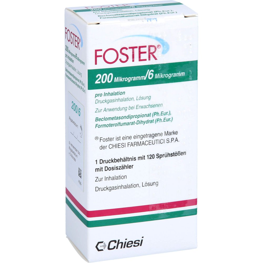 Foster 200/6 [my]g 120 Hub Dosieraerosol 1 stk