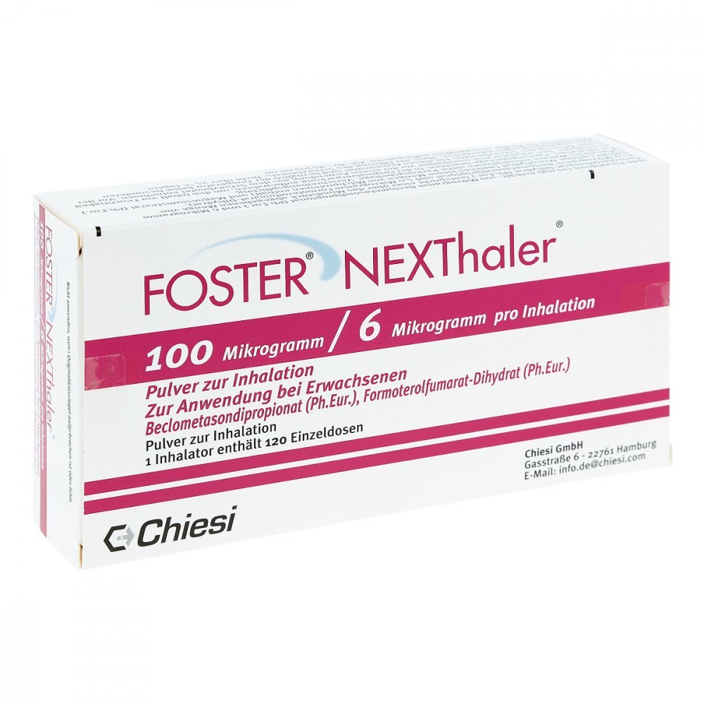 Foster Nexthaler 100/6 [my]g 120 Ed Inhalationspul 1 stk