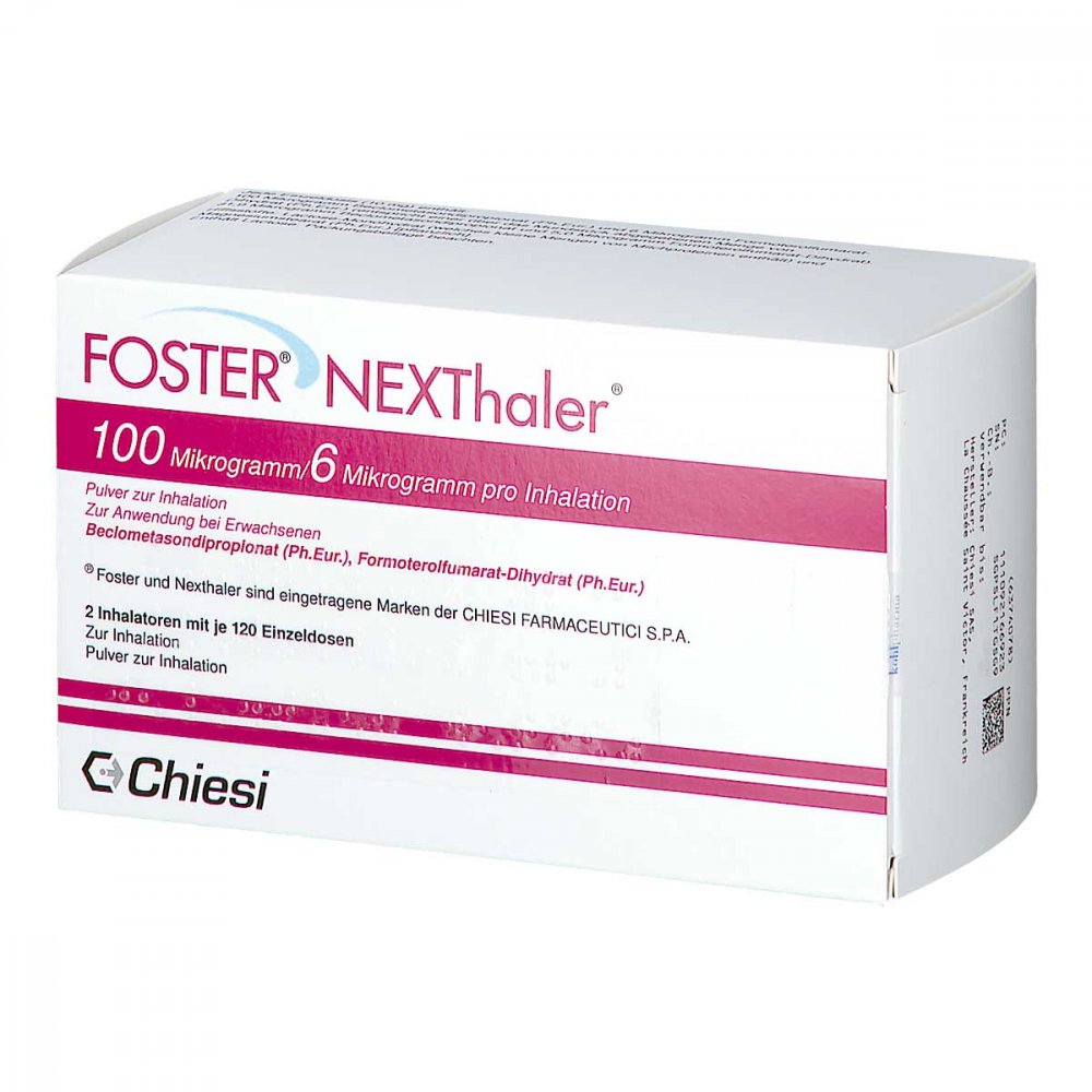 Foster Nexthaler 100/6 [my]g 120 Ed Inhalationspul 2 stk