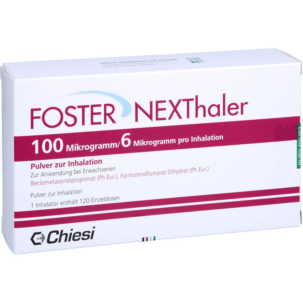 Foster Nexthaler 100/6 [my]g 120 Ed Inhalationspul 1 stk