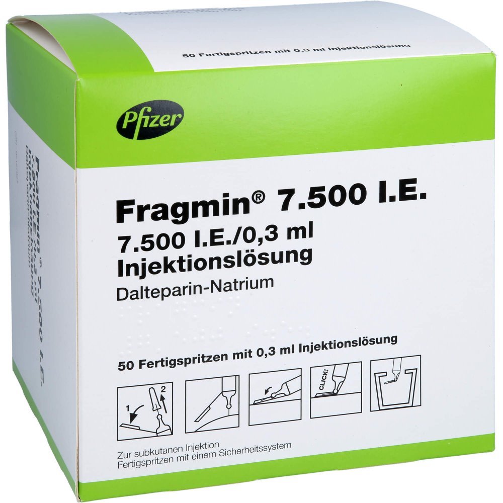Fragmin 7500 I.E./0,3ml mit Sicherheits-System 50 stk