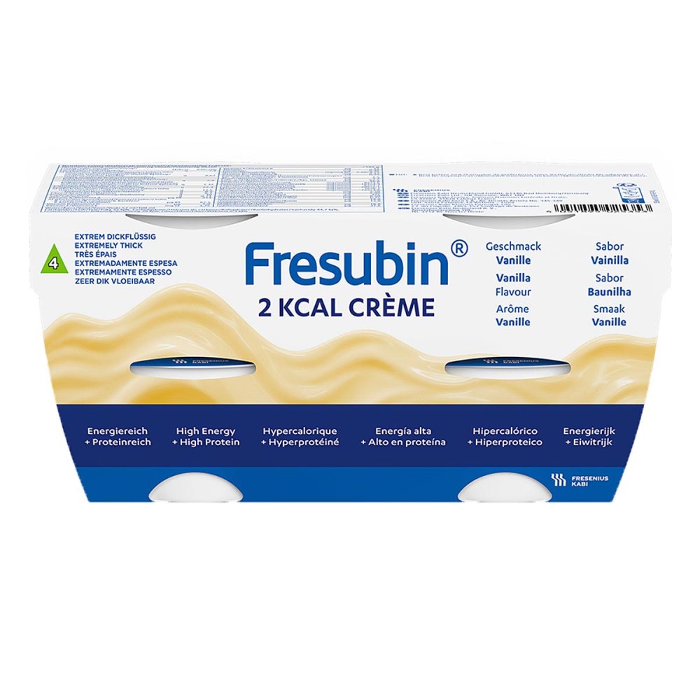 Fresubin 2 kcal Creme Vanille | Pudding & Aufbaunahrung 4X125 g