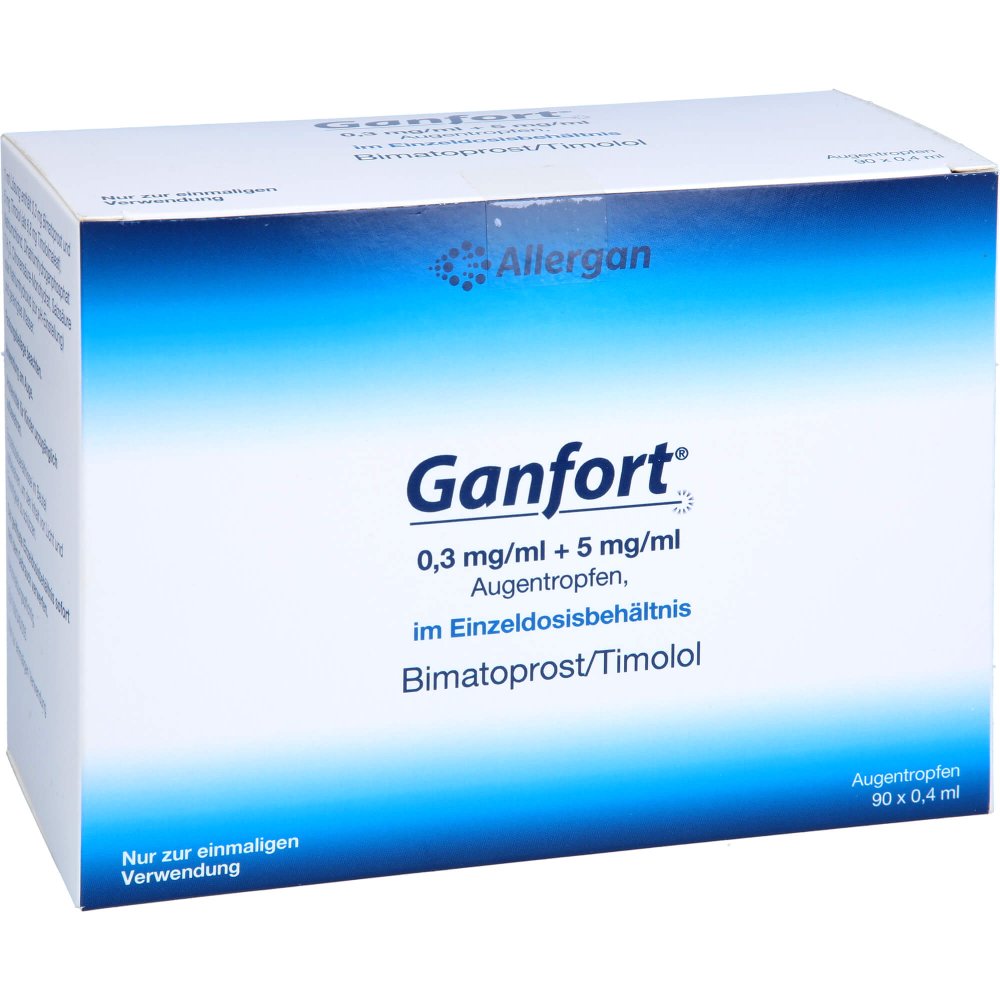 GANFORT 0,3mg/ml + 5mg/ml Augentropfen 90X0.4 ml