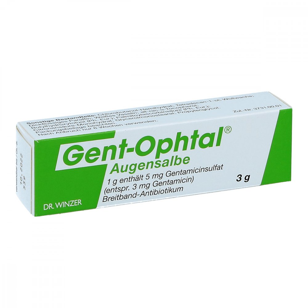 Gent Ophtal Augensalbe 3 g günstig bei apo.com