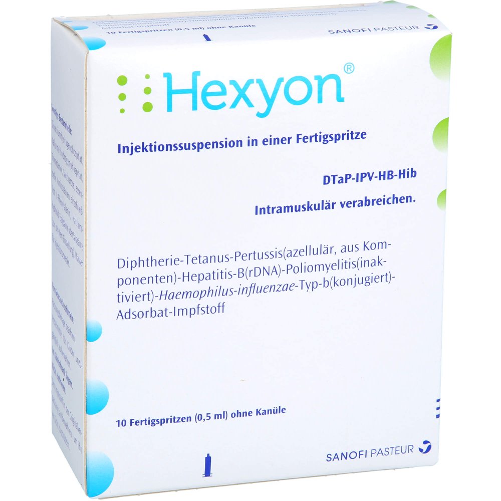 Hexyon Injektionssuspension 10X0.5 ml online kaufen