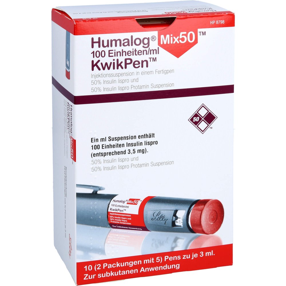 Humalog Mix 50/50 100 Einheiten/ml KwikPen 3ml 10 stk