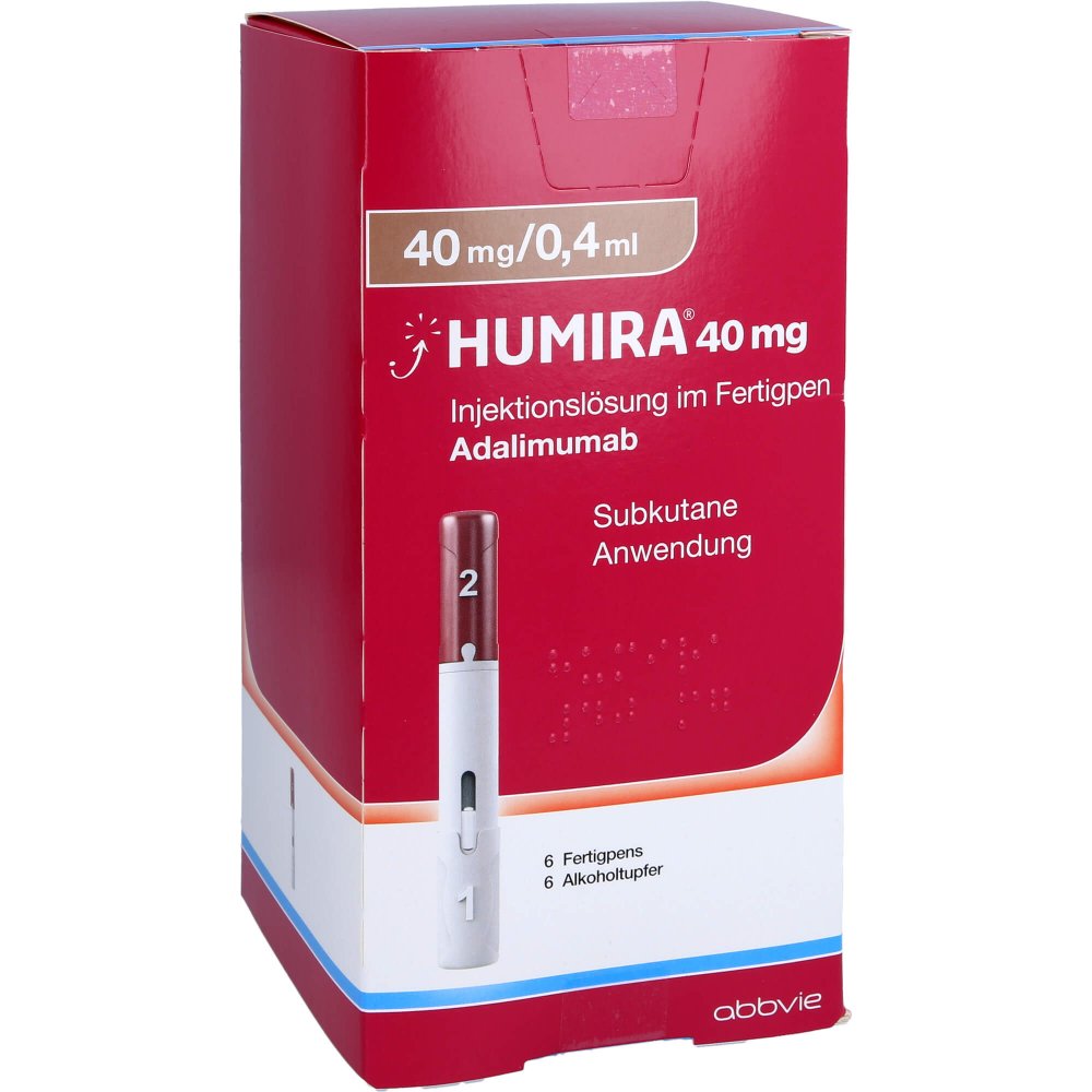 Humira 40 mg/0,4 ml Injektionslösung im Fertigpen 6 stk