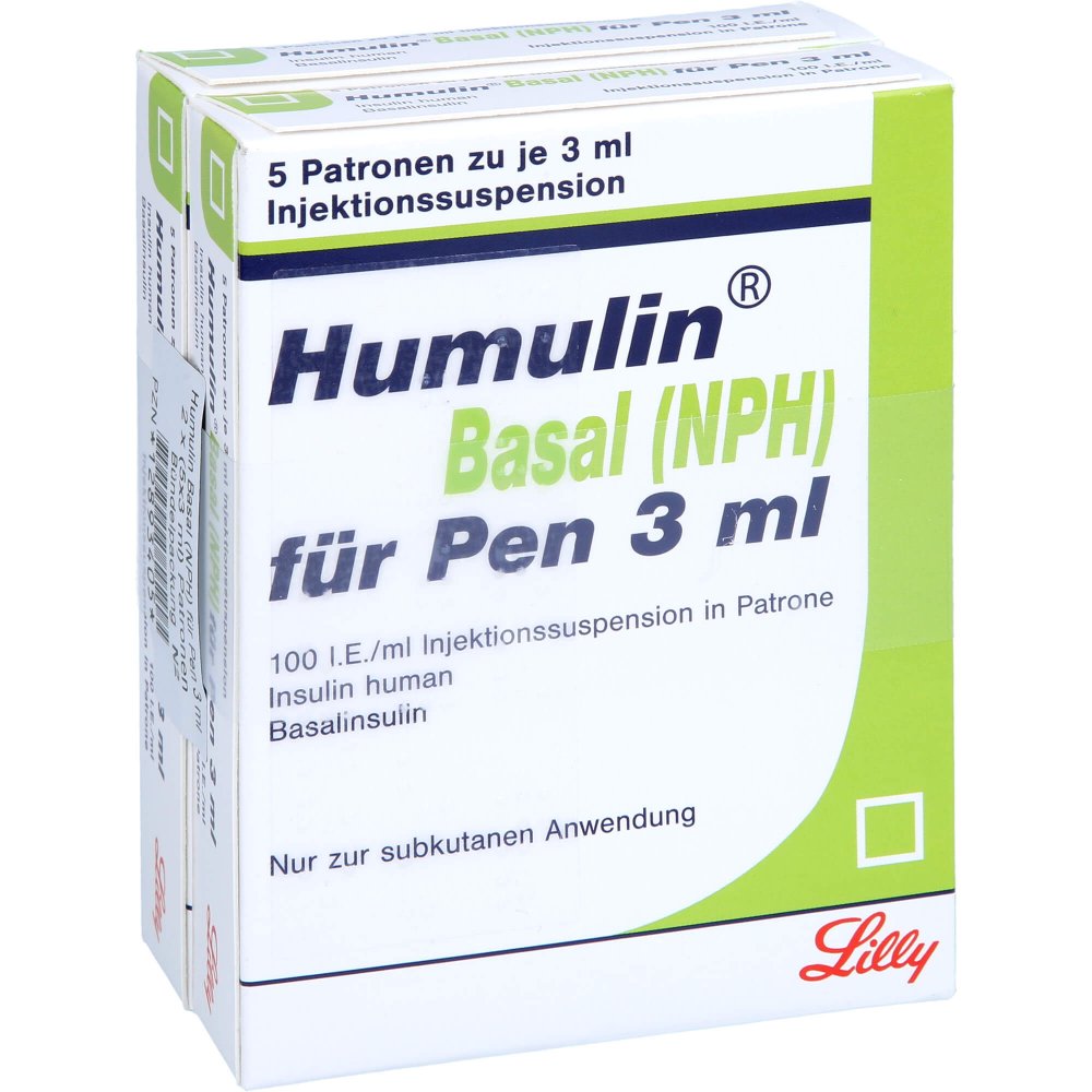 Humulin Basal Nph für Pen 100 I.e./ml iniecto -s.i.patr. 10X3 ml