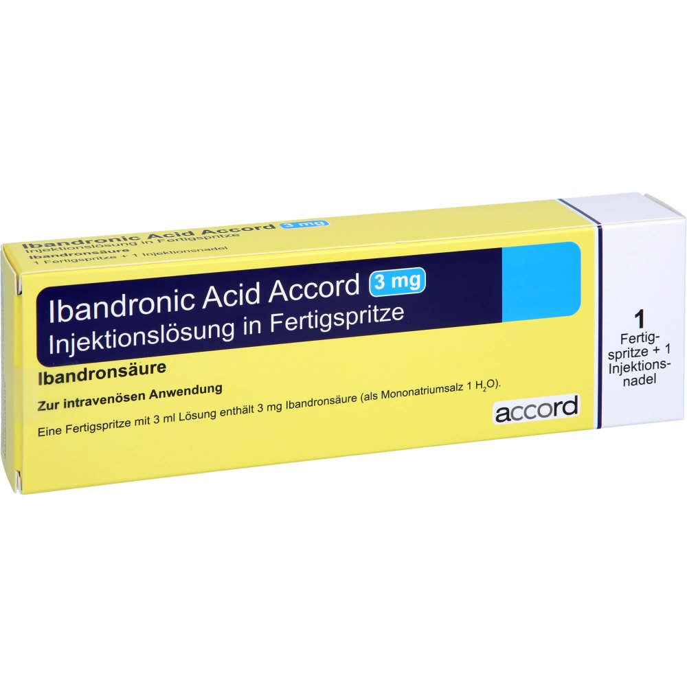 Ibandronic Acid Accord 3mg/3ml iniecto -lsg.fertigspr. 1 stk