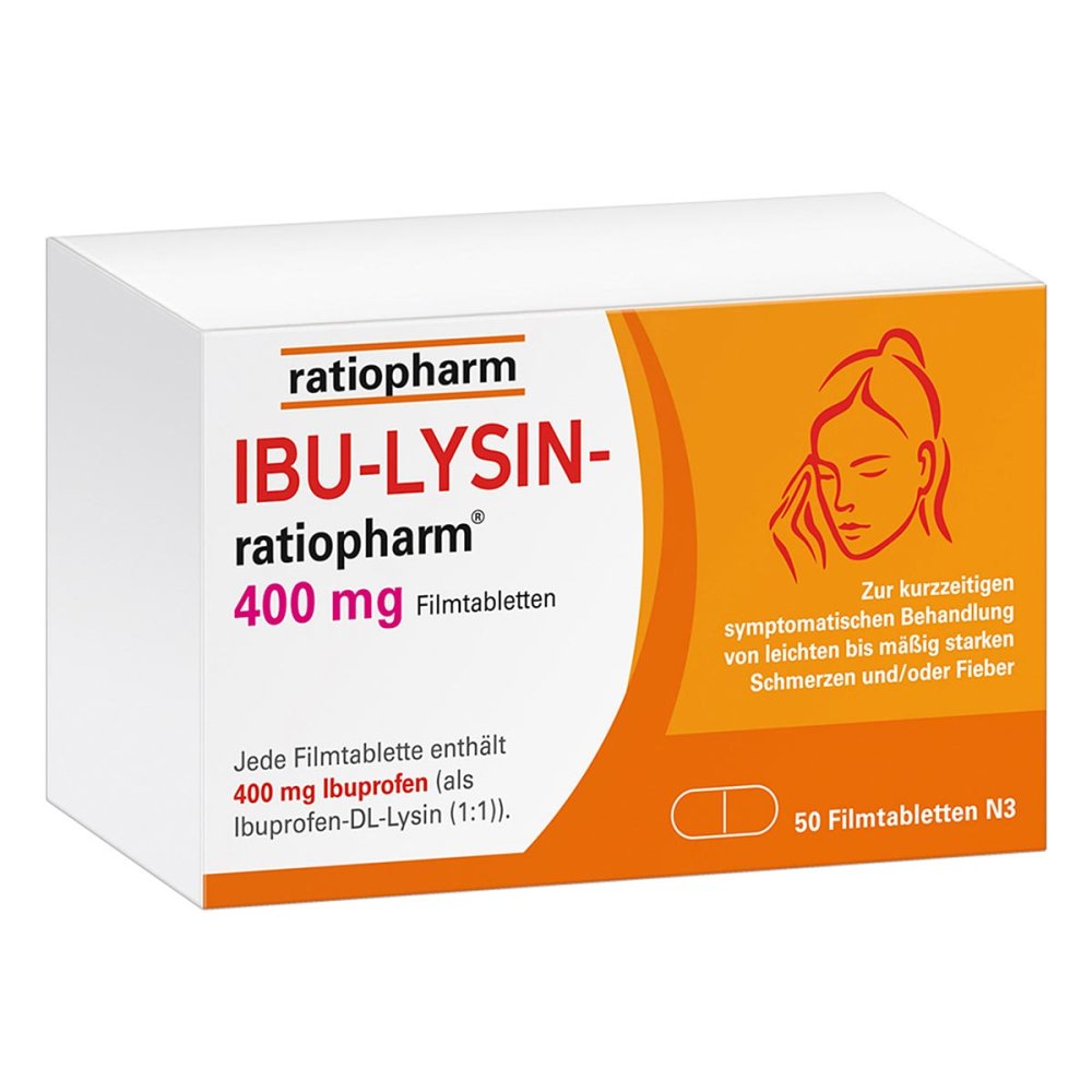 Ibu Lysin ratiopharm 400 mg in unserer Versandapotheke bestellen