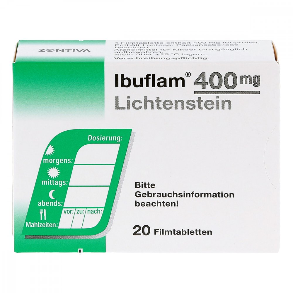Ibuflam 400mg Lichtenstein 20 stk günstig bei apo.com