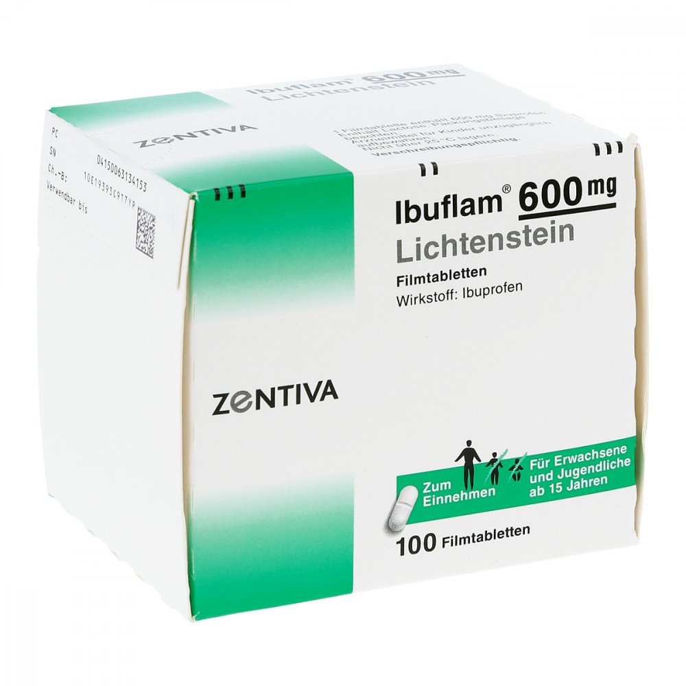 Ibuflam 600mg Lichtenstein 100 stk online kaufen