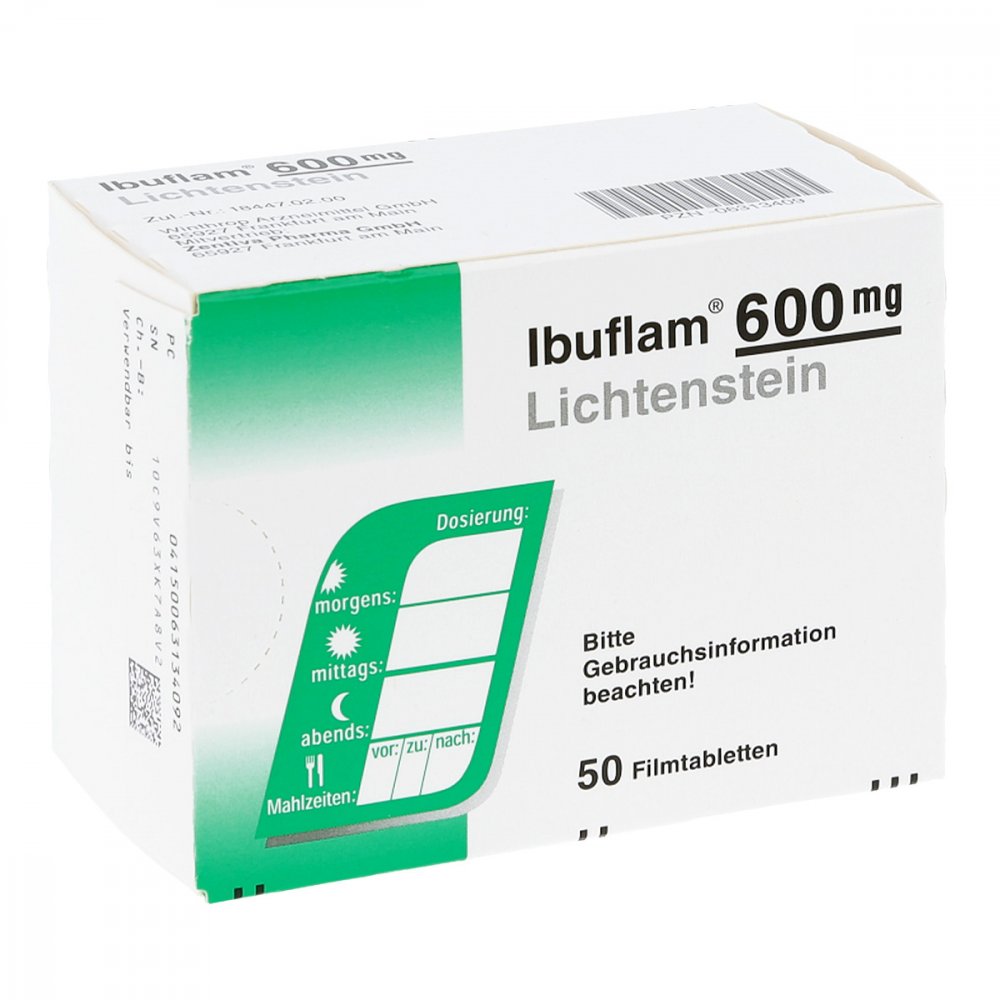 Ibuflam 600mg Lichtenstein 50 stk günstig bei apo.com